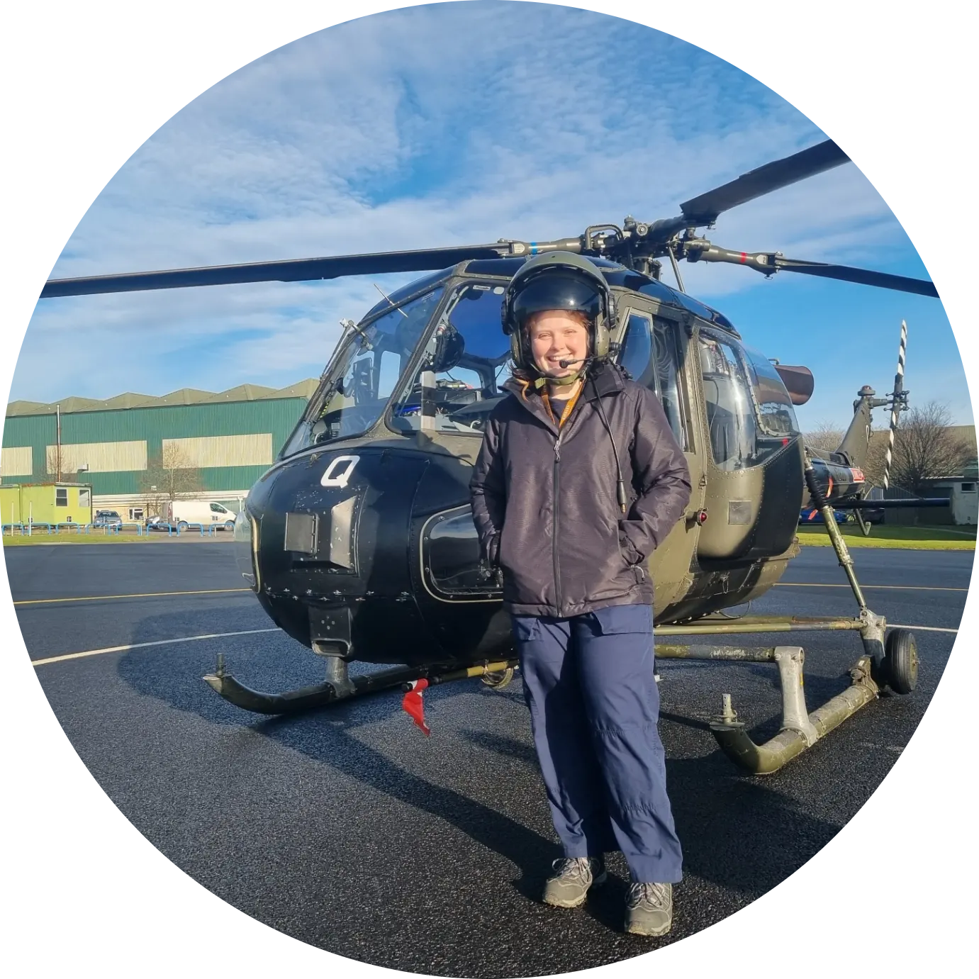 A Flight in a Scout Helicopter for a STEM Outreach Day – 2 Sisters In STEM